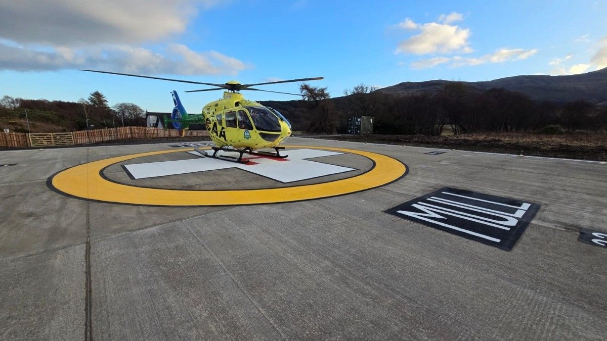 SCAA first to land on new emergency helipad on Isle of Mull | Scotland ...