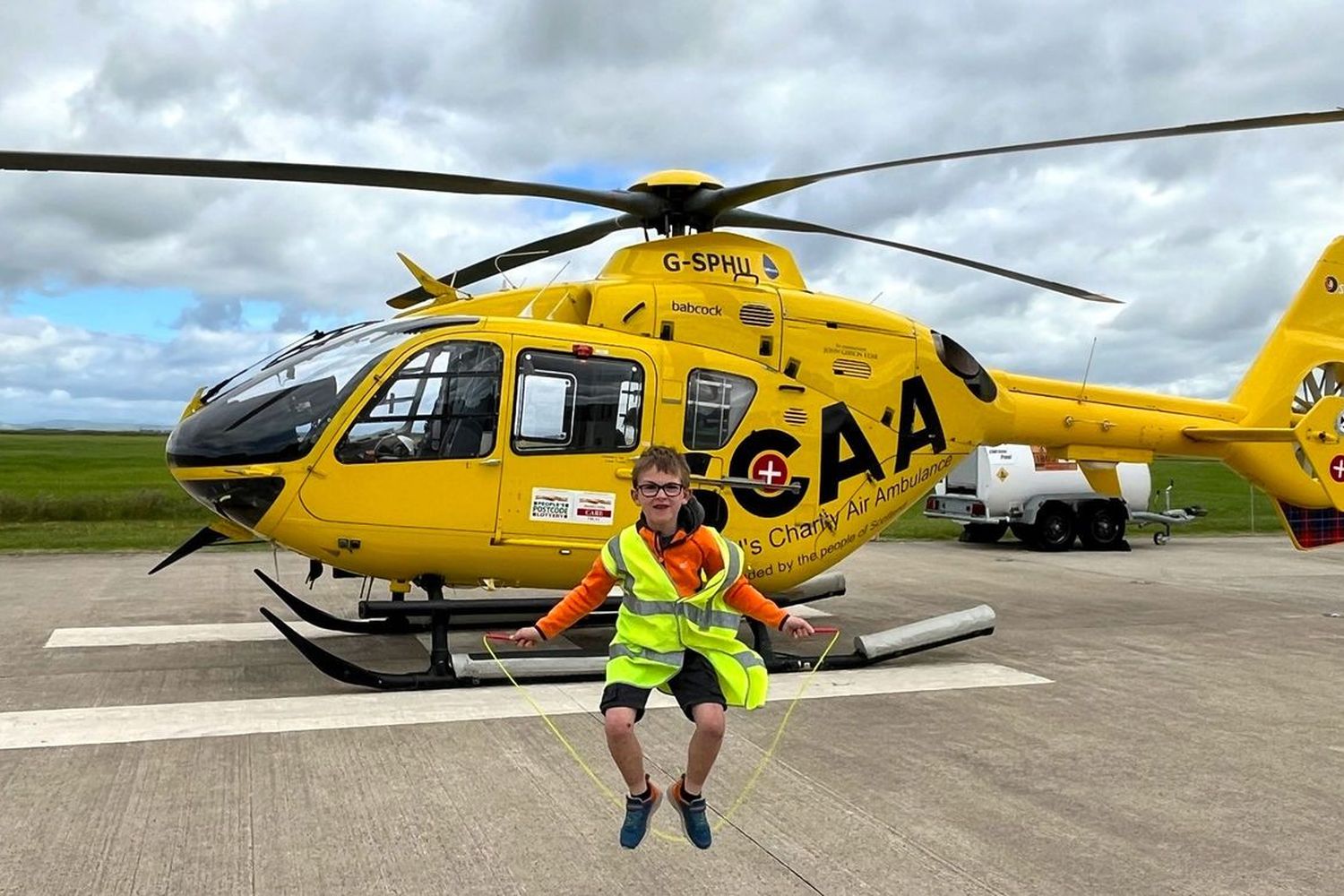 Seven-year-old finishes 100 skips a day challenge at SCAA base ...