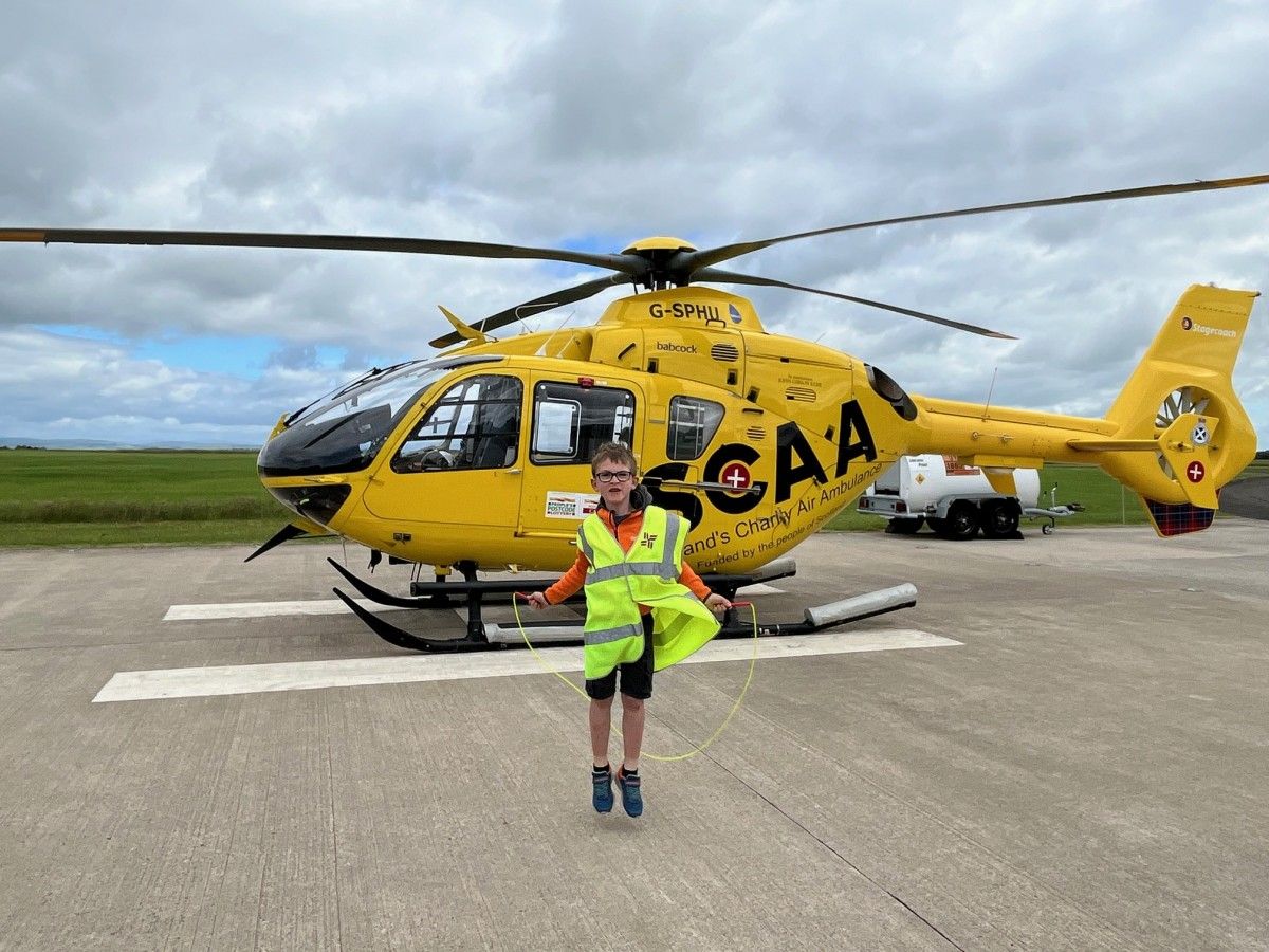 Seven-year-old finishes 100 skips a day challenge at SCAA base ...